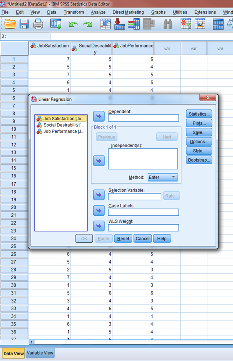 Regression in SPSS – Dr. Matt C. Howard