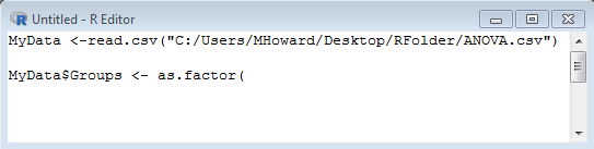 One-Way ANOVA in R – Dr. Matt C. Howard