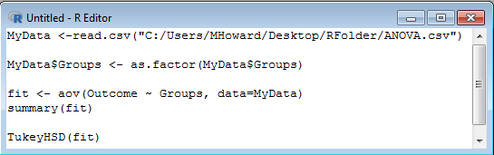 One-Way ANOVA in R – Dr. Matt C. Howard