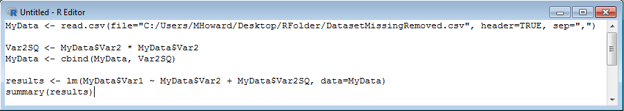 Quadratic Regression in R – Dr. Matt C. Howard