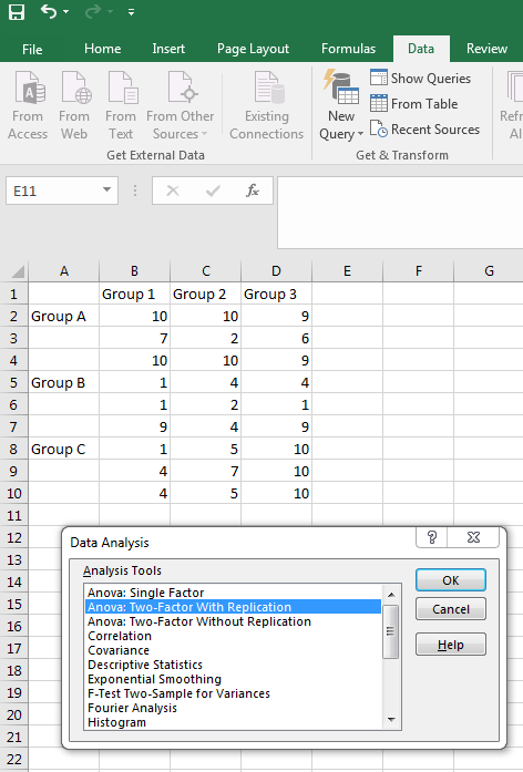 Two-Way ANOVA in Excel – Dr. Matt C. Howard