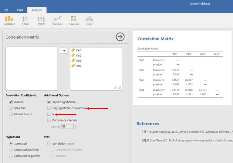 Correlations in Jamovi – Dr. Matt C. Howard